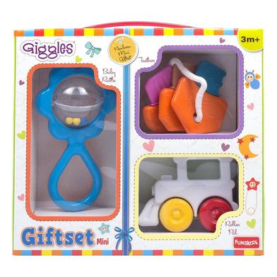 Funskool Giggles Gift Set Mini (COMBO-1) With Rattle Teether Vehicle ...