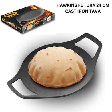 Buy HAWKINS FUTURA 24 CM CAST IRON TAVA, CAST IRON TAWA FOR ROTI, CAST ...
