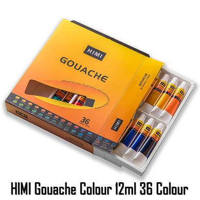 Himi Miya Gouache Paint Tube Set (12ML) — 36 Colors : Himi Miya | Rokomari.com