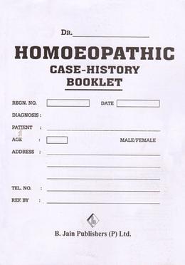 Homeopathic Case History Booklet: B. Jain Publishers | Rokomari.com