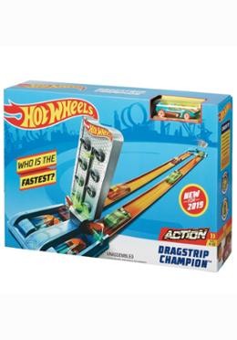 Hot Wheels Track Set Drag Race Action Dragstrip Champion - 71382 : Hot ...