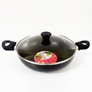 Kiam Classic Non-Stick Karai With Glass Lid-24cm : Kiam | Rokomari.com