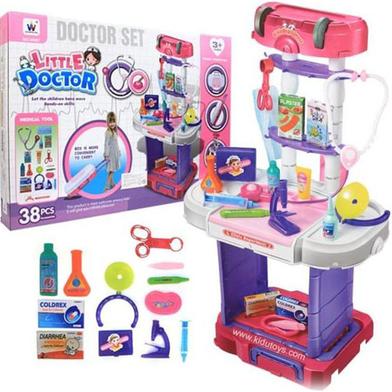 Kids Doctor Set Nursing Set 28 Pcs 72Cm Long Pretend Play With Electric ...
