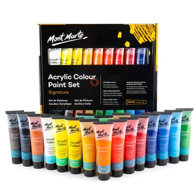 Mont Marte Signature Acrylic Color Paint Set 18 colour 36ml : Mont ...