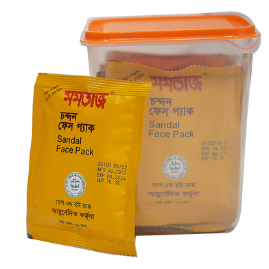 Mumtaz Sandal Face Pack - (12x20gm = 240gm) : Mumtaz Herbal Products ...