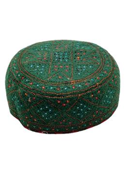 Original Pakistani Tupi - Deep Green (Any Design) | Rokomari.com
