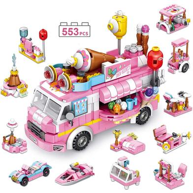 Panlos 553 Pcs Ice Cream Truck Building Lego for Girls 12 in 1 City ...