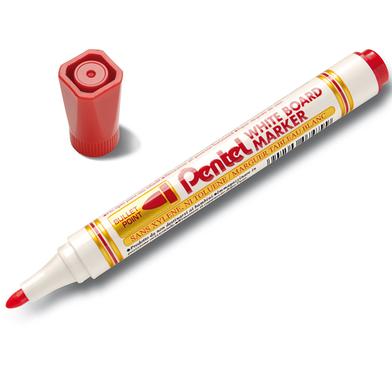 Pentel White Board Marker Bullet Point - Red - MW85-B : Pentel ...