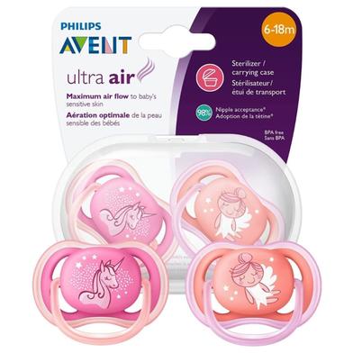 Philips Avent Ultra Air Pacifier 2Pcs - BPA-Free Dummy for Babies From ...