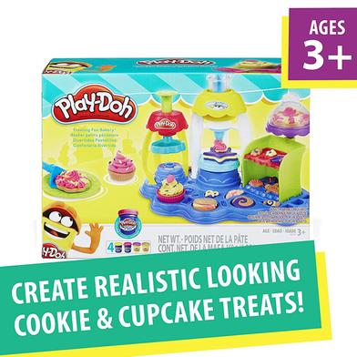 Play-Doh Frosting Fun Bakery Cake and Cupcake Toy with 4 Non-Toxic ...