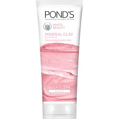 Ponds White Beauty Mineral Clay Instant Brightness Face Wash Foam 90 Gm ...