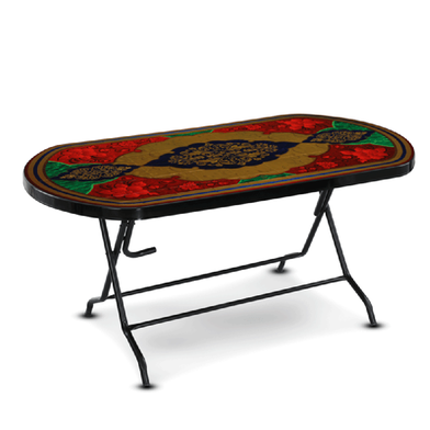 RFL Dining Table 6 Seat Semi Oval S/L P Rex Gold-Black - 938907 : RFL ...