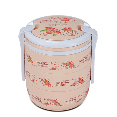 RFL Round Tiffin Box 3 Bati - Cream - 839663 : RFL | Rokomari.com