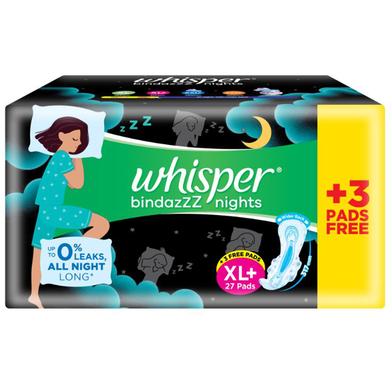 Whisper Ultra Night Heavy Flow Sanitary Pads for Women- XL Plus 30 ...