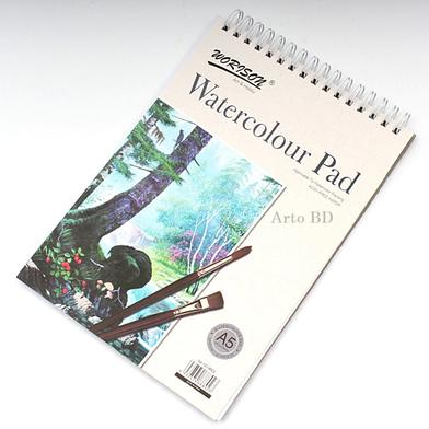 Worison Water Colour Pad A5 24-12 Sheets 180gsm Art Watercolor Painting ...