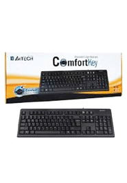 A4 Tech Wired Comfortkey Keyboard PS2, Black (KR-83 PS2) : A4Tech ...
