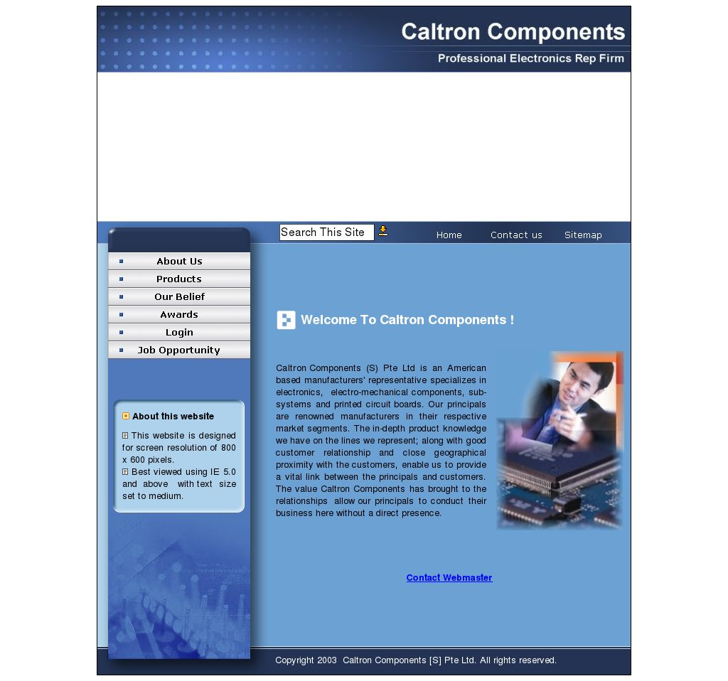 caltron.com.sg - .SG Domain Names: Singapore Business Directory