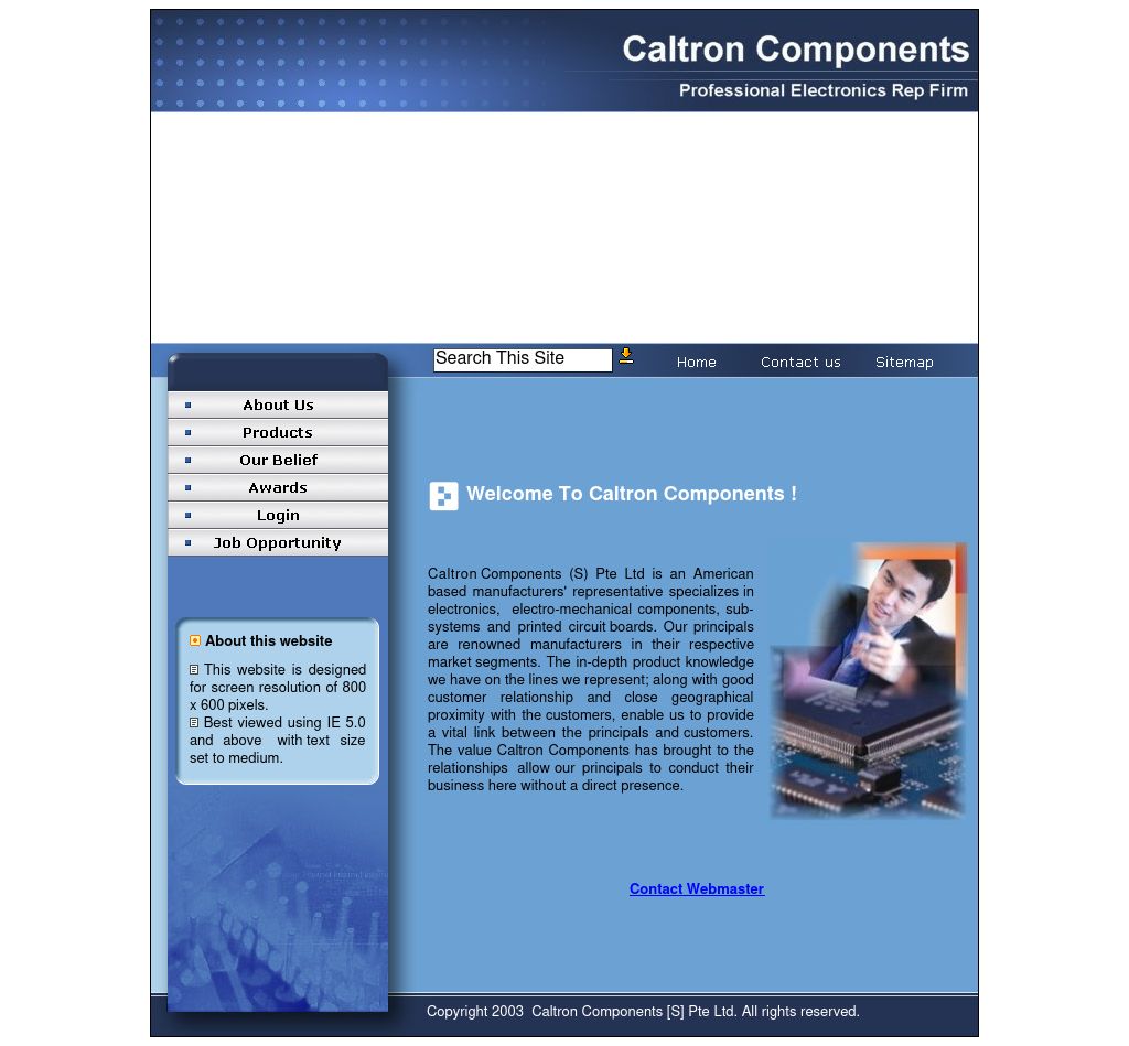 caltron.com.sg - .SG Domain Names: Singapore Business Directory