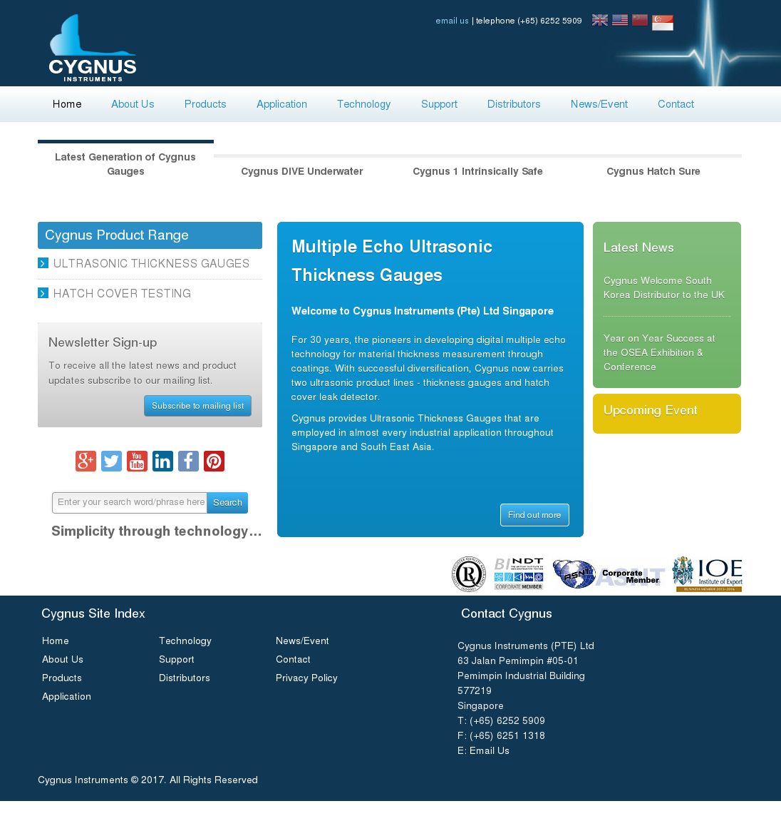 cygnus-instruments.sg - .SG Domain Names: Singapore Business Directory