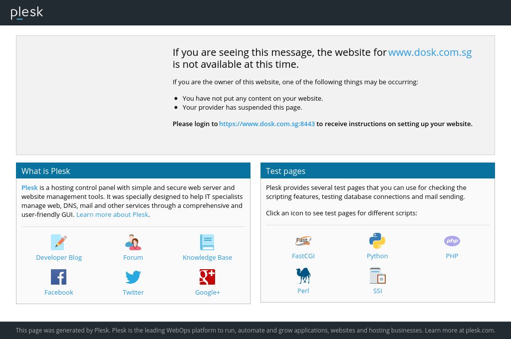 dosk.com.sg - .SG Domain Names: Singapore Business Directory