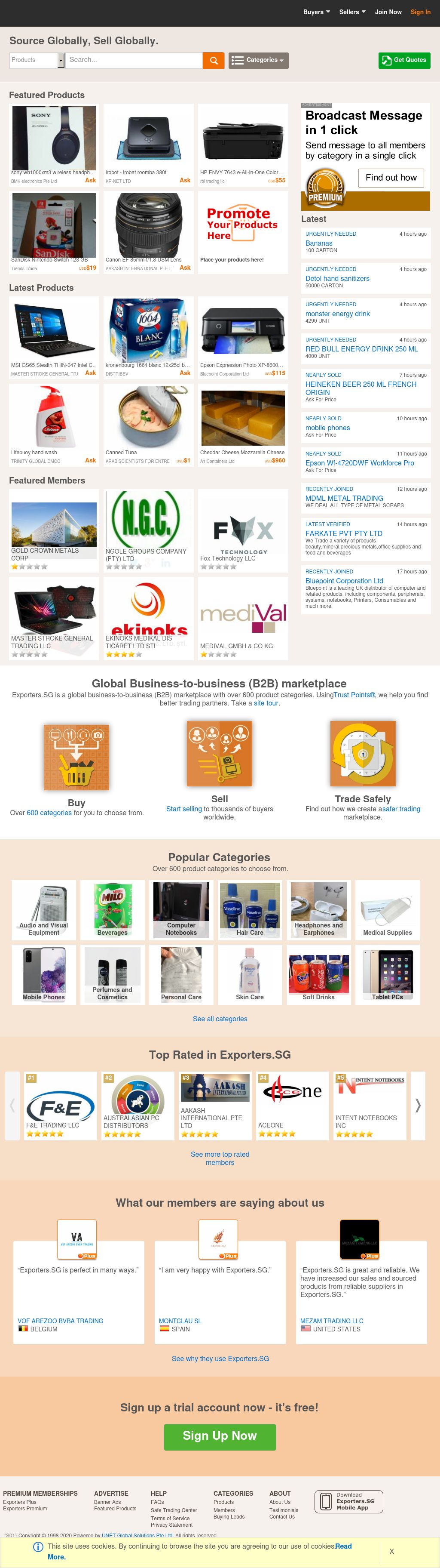 exporters.sg - .SG Domain Names: Singapore Business Directory