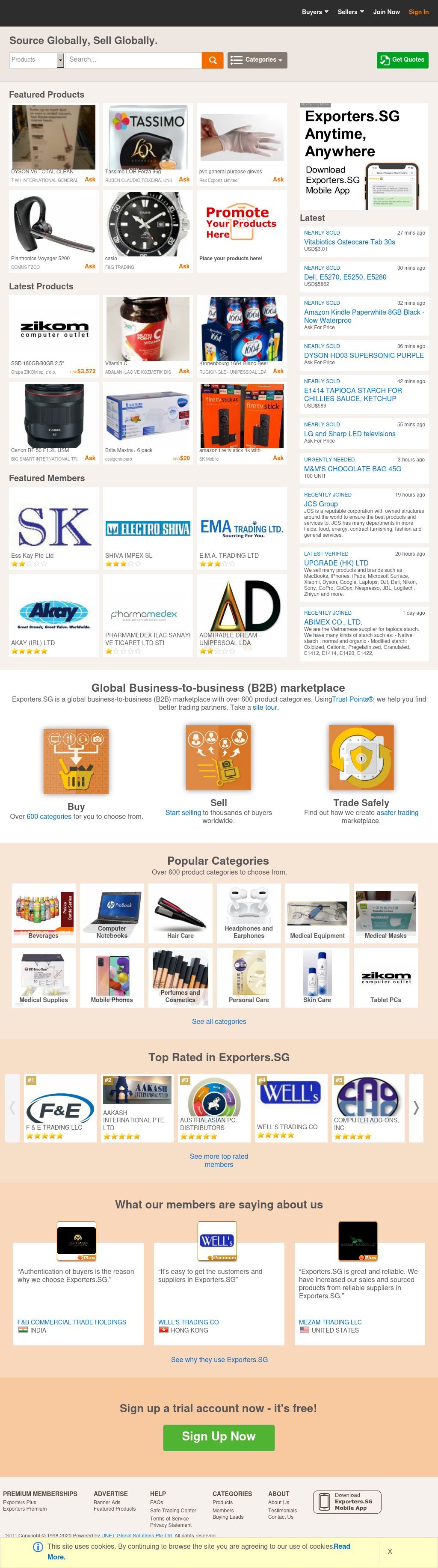 exporters.sg - .SG Domain Names: Singapore Business Directory