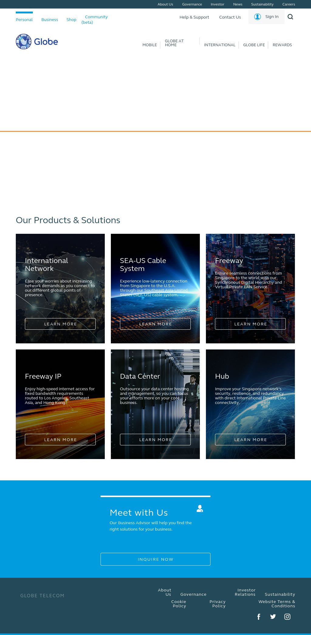 globetel.sg - .SG Domain Names: Singapore Business Directory