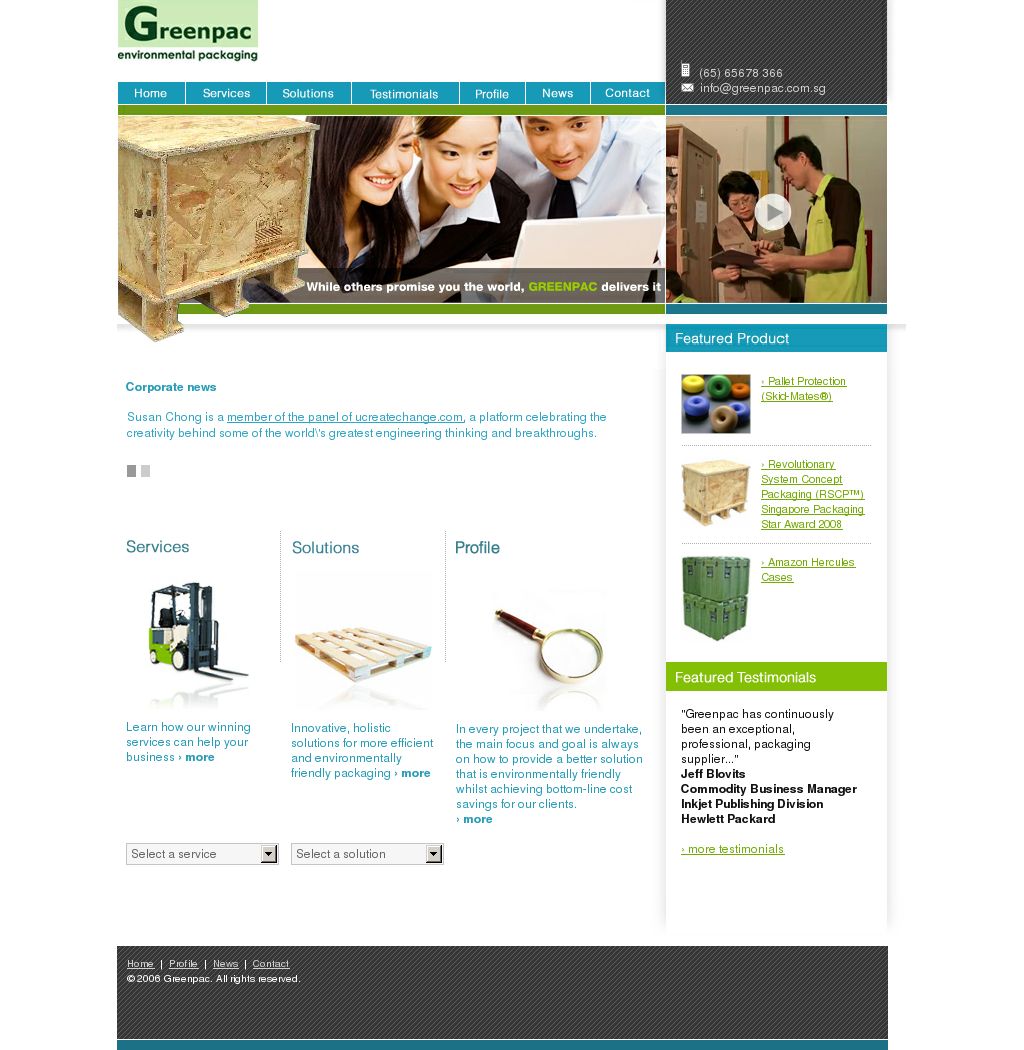 greenpac.com.sg - .SG Domain Names: Singapore Business Directory