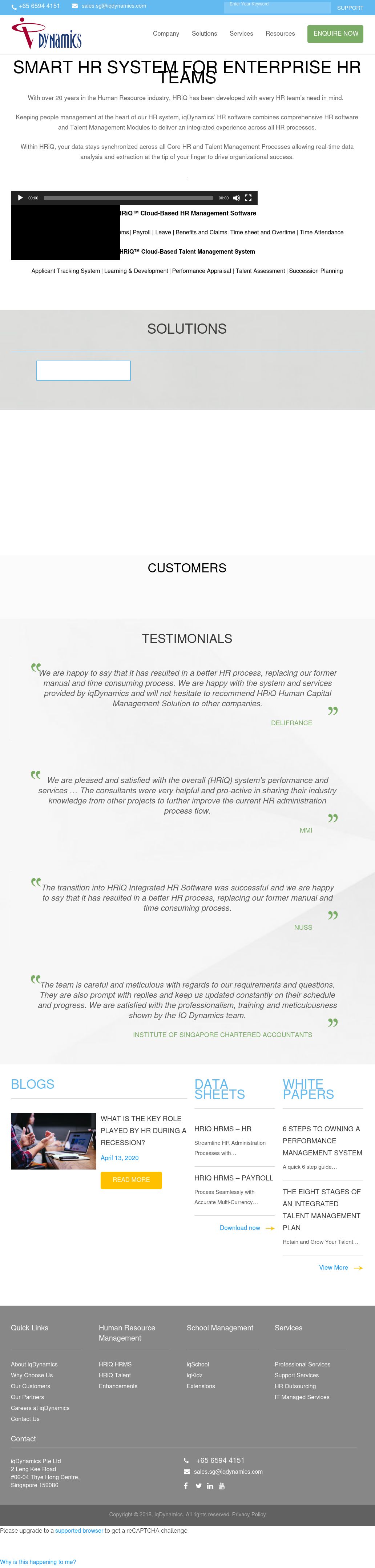 iqdynamics.com.sg - .SG Domain Names: Singapore Business Directory