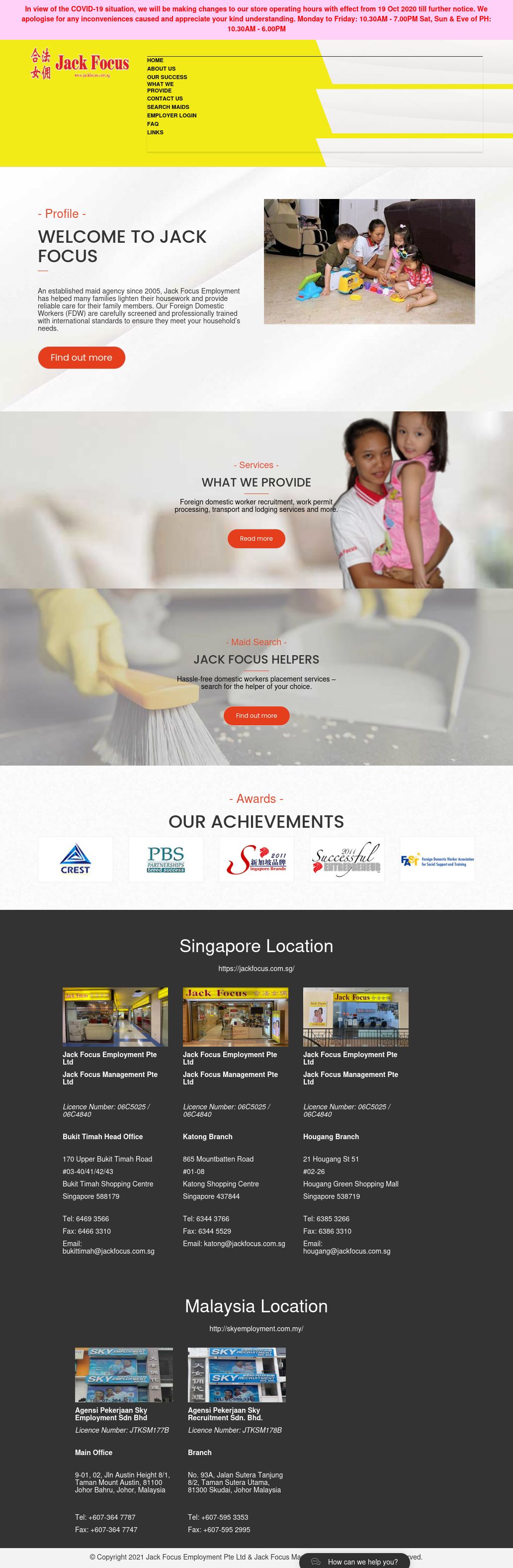 jackfocus.com.sg - .SG Domain Names: Singapore Business Directory