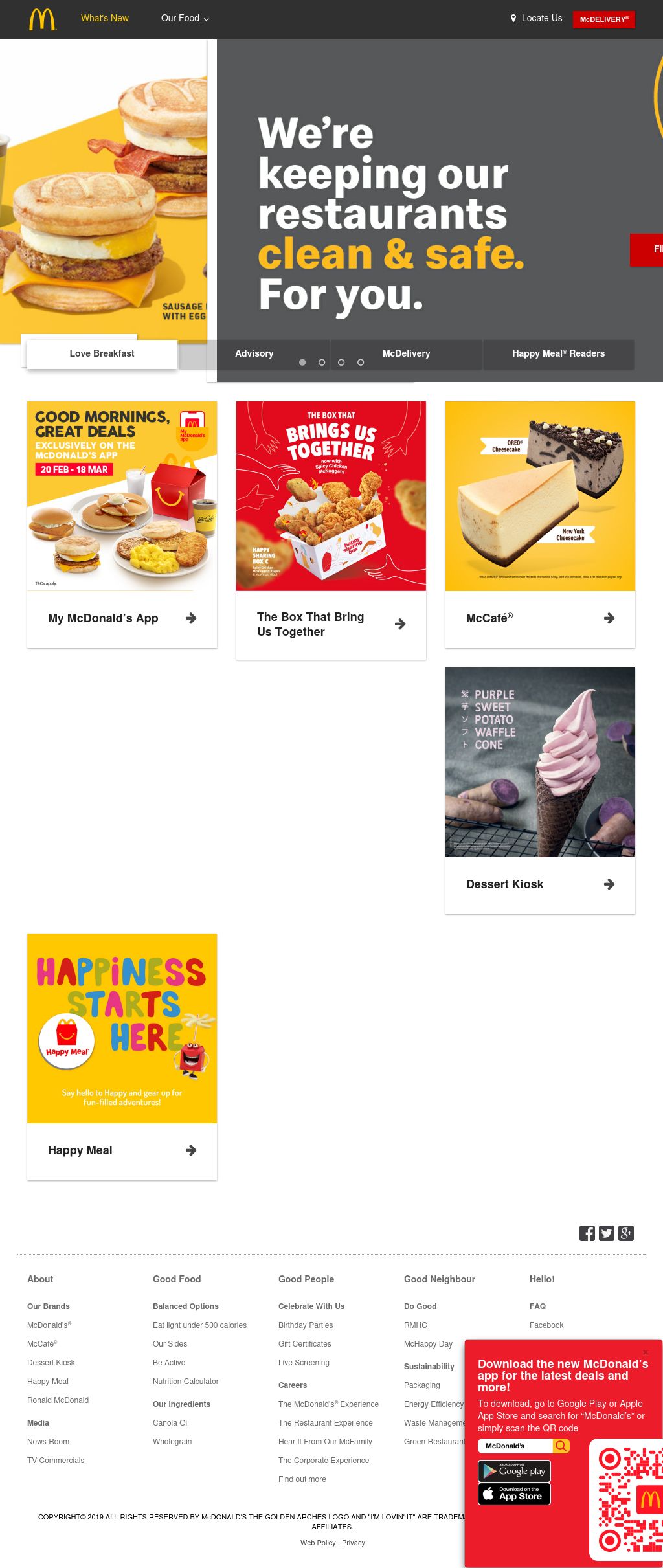 mcdonalds.com.sg - .SG Domain Names: Singapore Business Directory