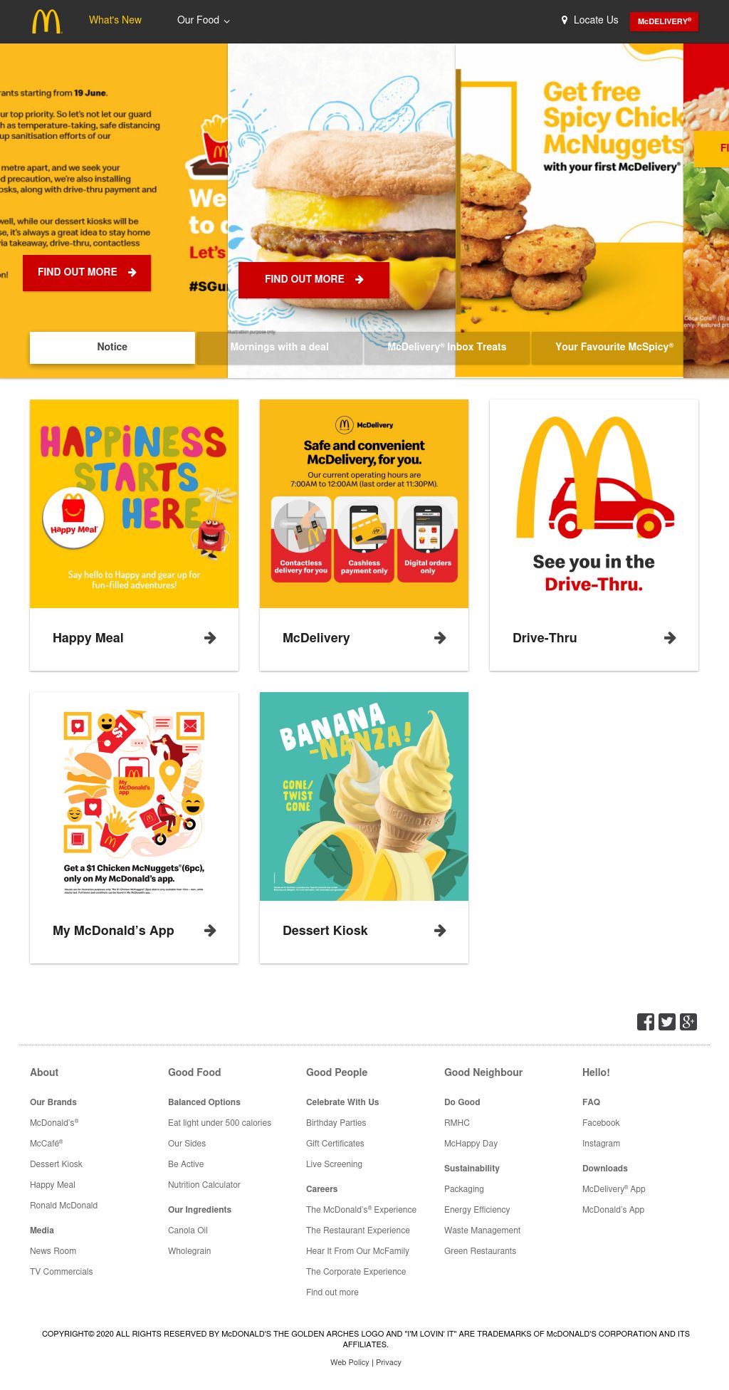 mcdonalds.com.sg - .SG Domain Names: Singapore Business Directory