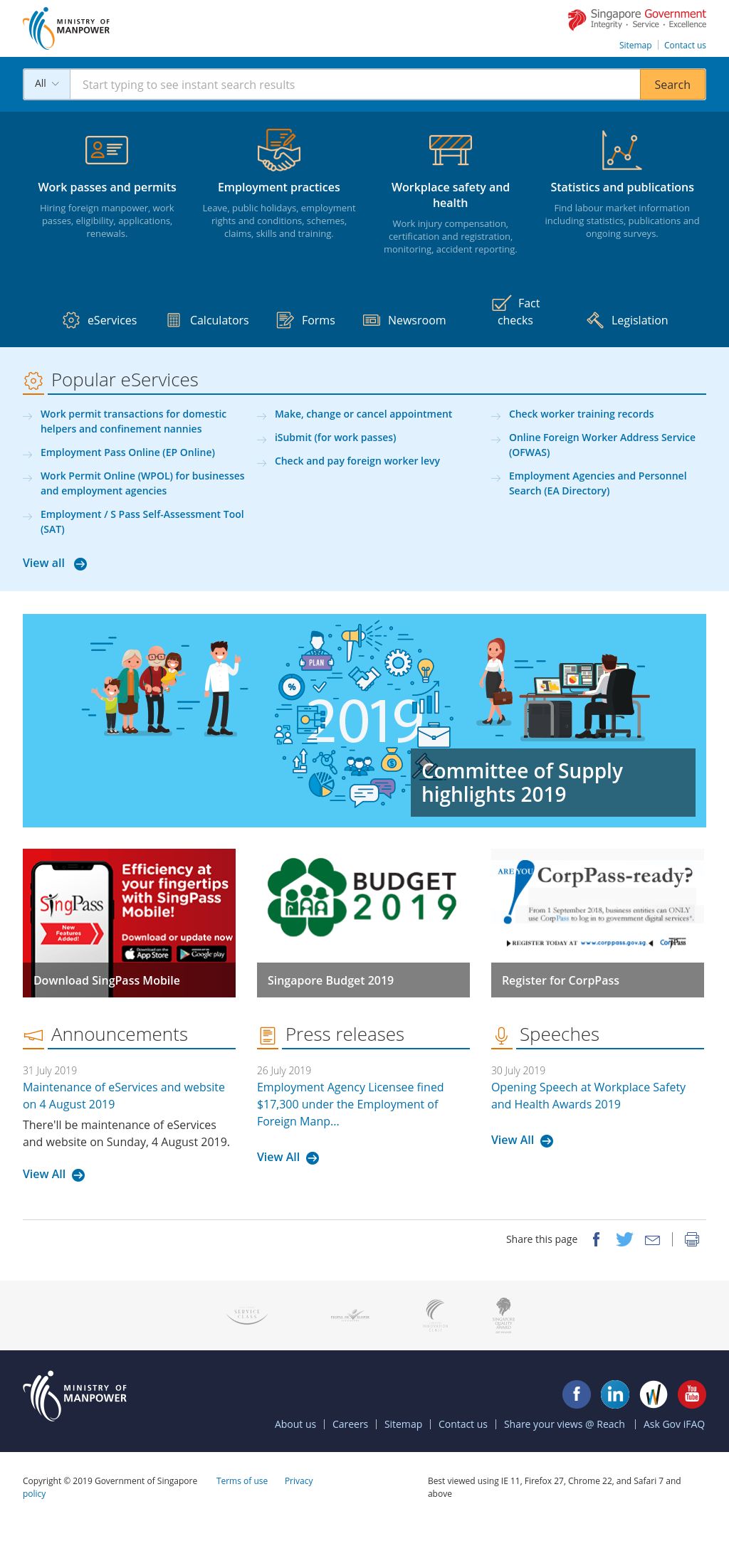 mom.gov.sg - .SG Domain Names: Singapore Business Directory