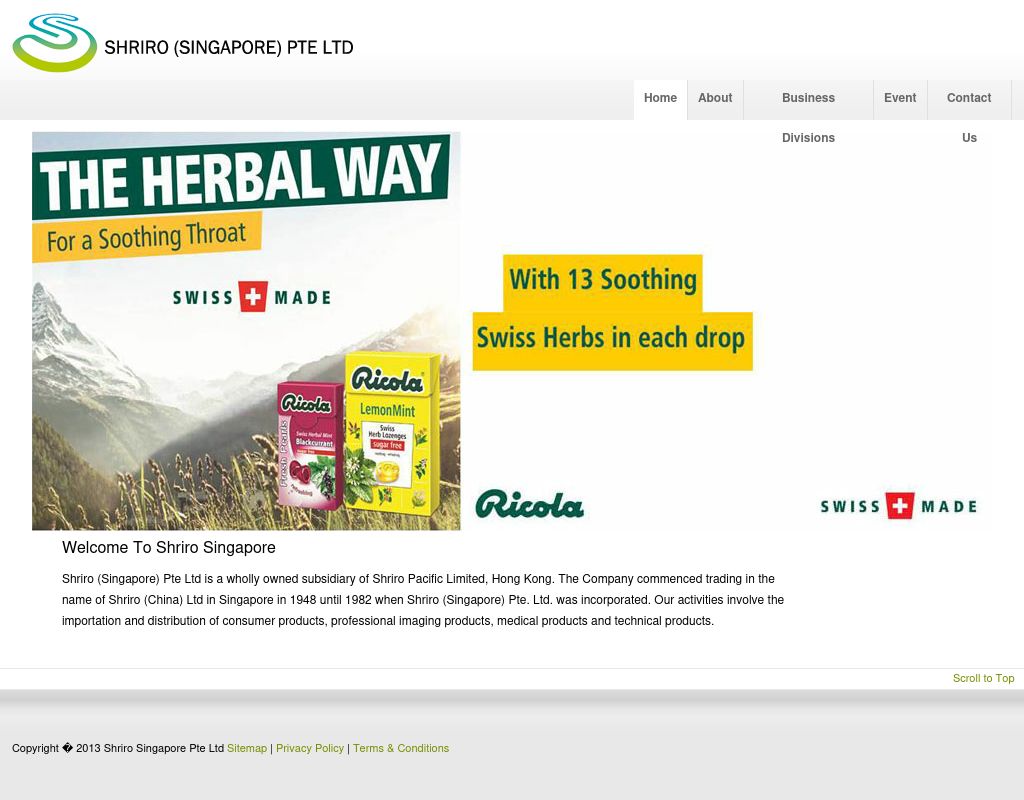 shriro.com.sg - .SG Domain Names: Singapore Business Directory