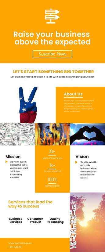 Launch Signmaking Business: Create Newsletters Editable Designs in Seconds