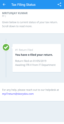 myITreturn Income-tax return filing App