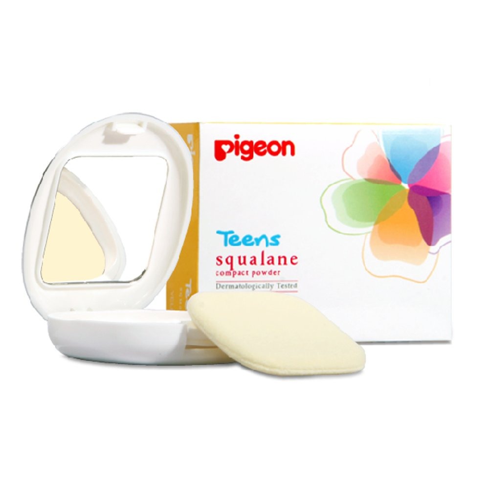 Pigeon Compact Powder Squalane Yellow - Review SOCO by Sociolla