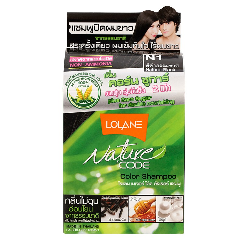 Lolane Nature Code Color Shampoo Black - Review SOCO by Sociolla