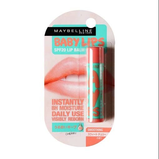 Maybelline Baby Lips SPF 20 Lip Balm Smoothing Cherry - Review SOCO by ...