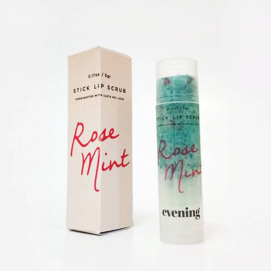 Evening Rose Mint Stick Lip Scrub - Review SOCO by Sociolla