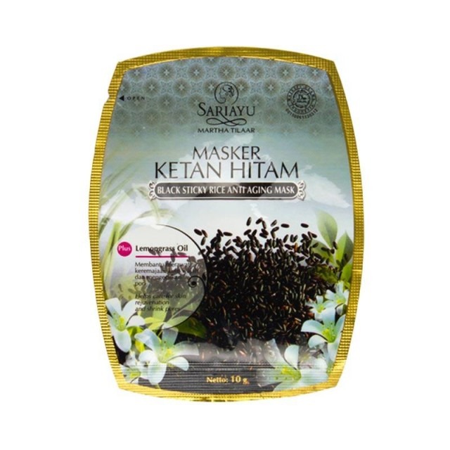 Sariayu Masker Ketan Hitam - Review SOCO by Sociolla