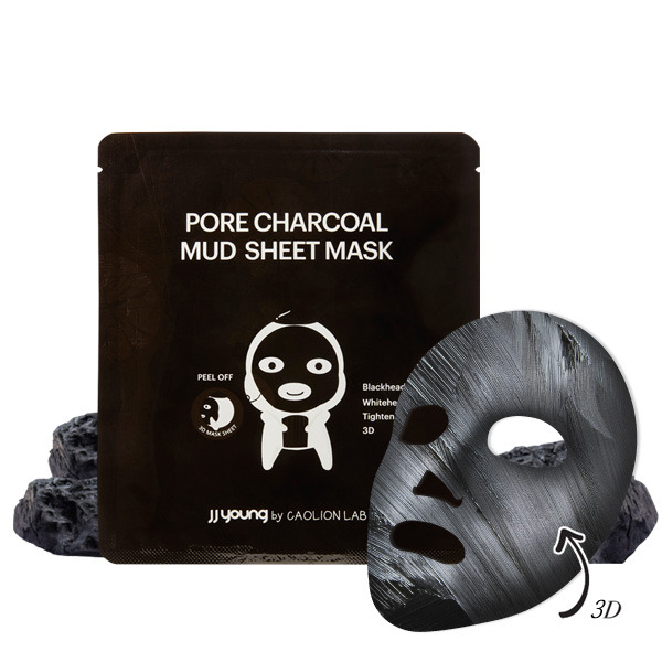JJ Young Pore Charcoal Mud Sheet Mask - Review SOCO by Sociolla