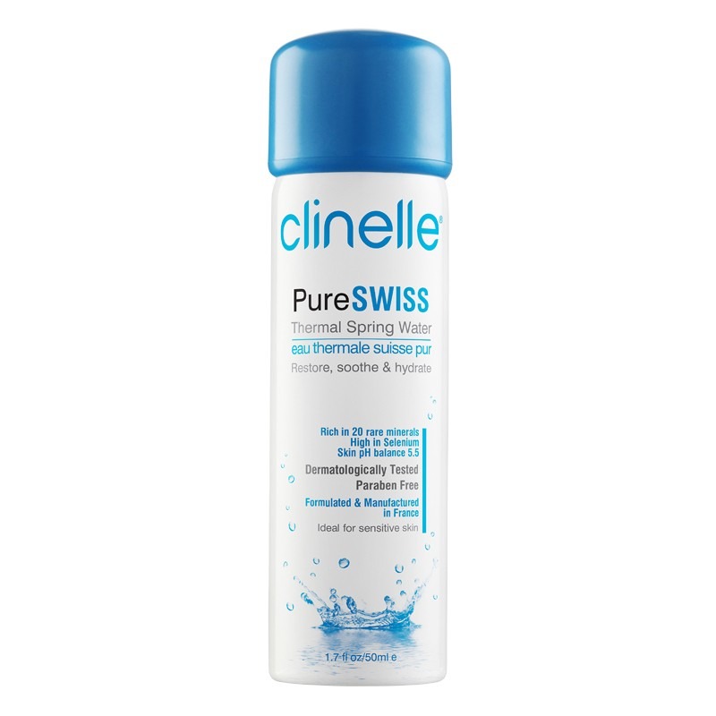 Clinelle PURESWISS THERMAL SPRING WATER-50ML - Review SOCO by Sociolla