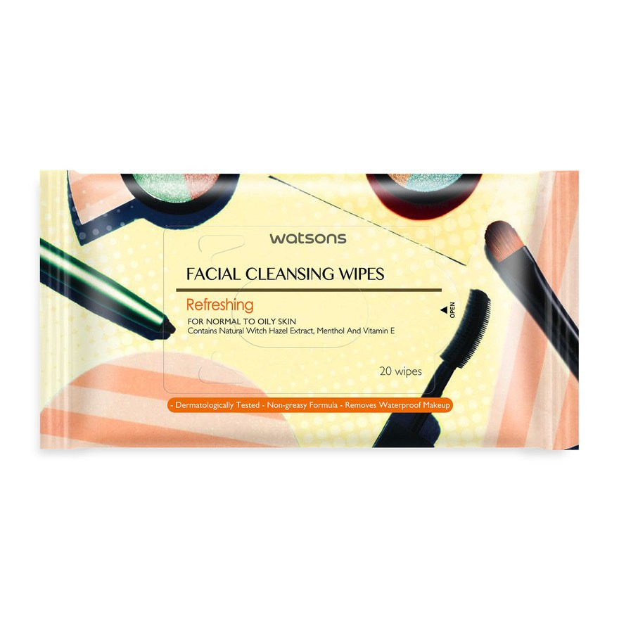 Watson Facial Cleansing Wipes Refreshing - Review SOCO by Sociolla