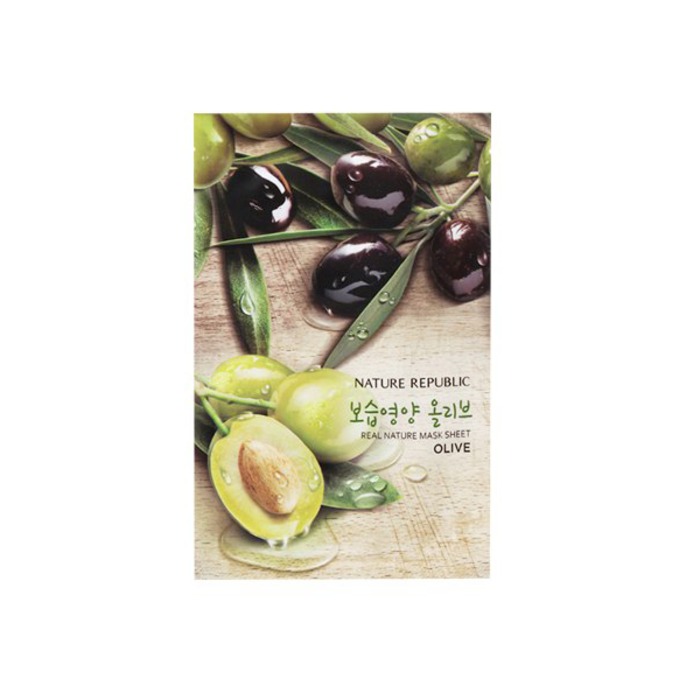 Nature Republic Real Nature Mask Sheet - Olive - Review SOCO by Sociolla