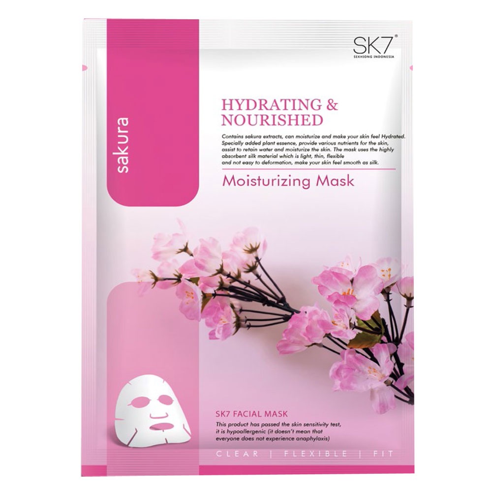 SK7 Sakura Moisturizing Mask - Review SOCO by Sociolla