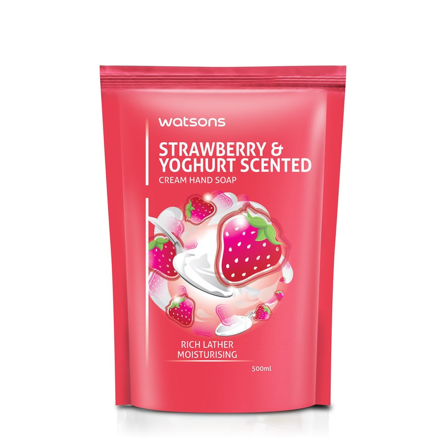 Watson Cream Hand Strawberry & Yoghurt - Review SOCO by Sociolla
