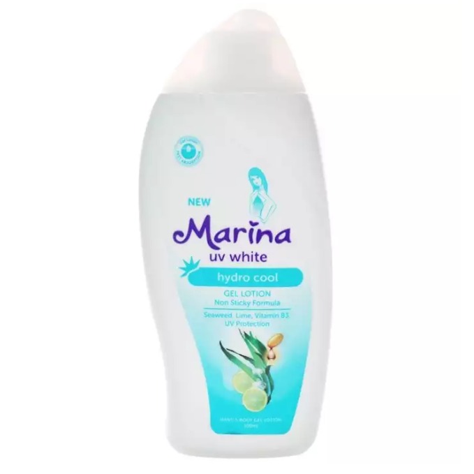 Marina UV White Hand & Body Gel Lotion Hydro Cool - Review SOCO by Sociolla