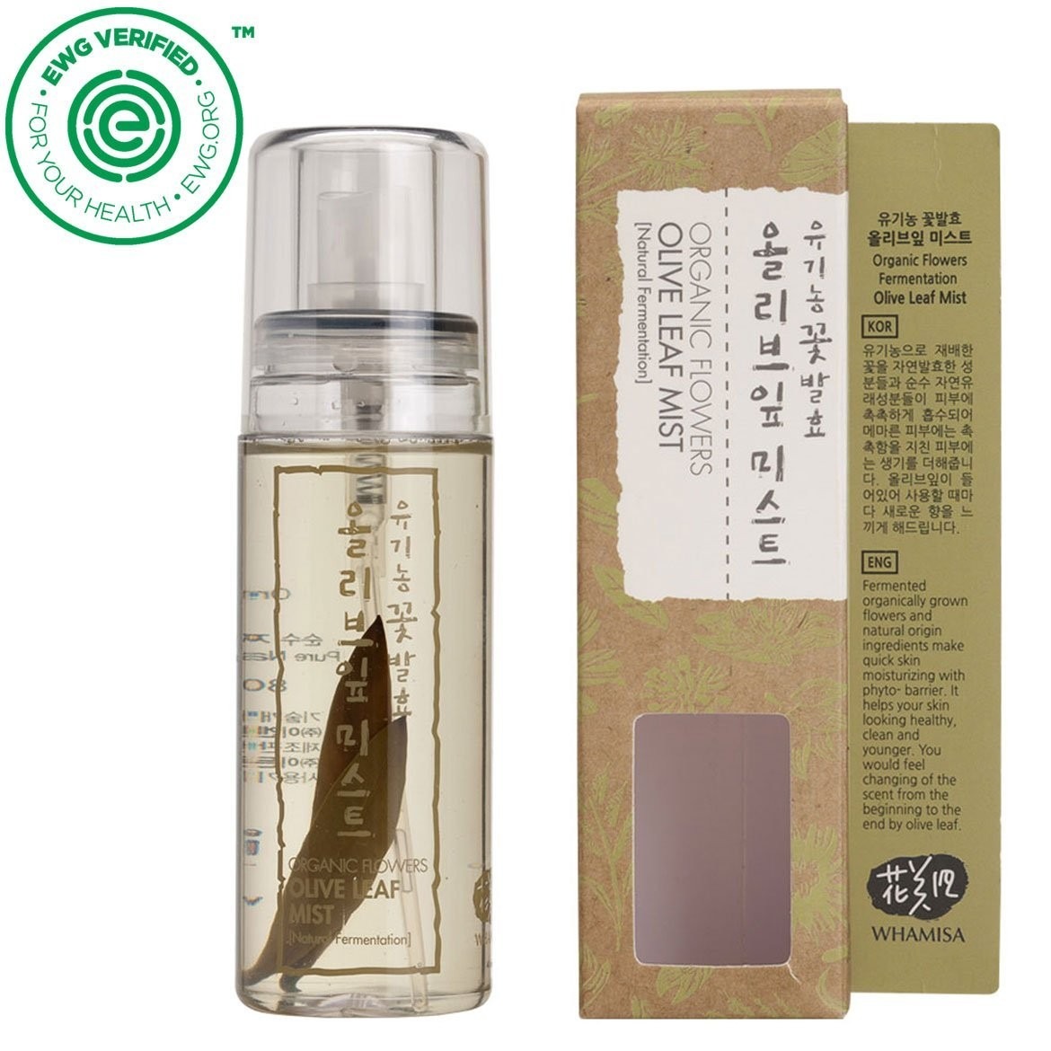 WHAMISA Organic Flower Ferment Olive Mist - Review SOCO by Sociolla