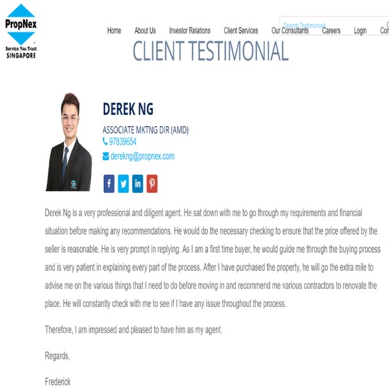 Derek Ng - from HUTTONS ASIA PTE. LTD. #1920712 | SRX.com.sg